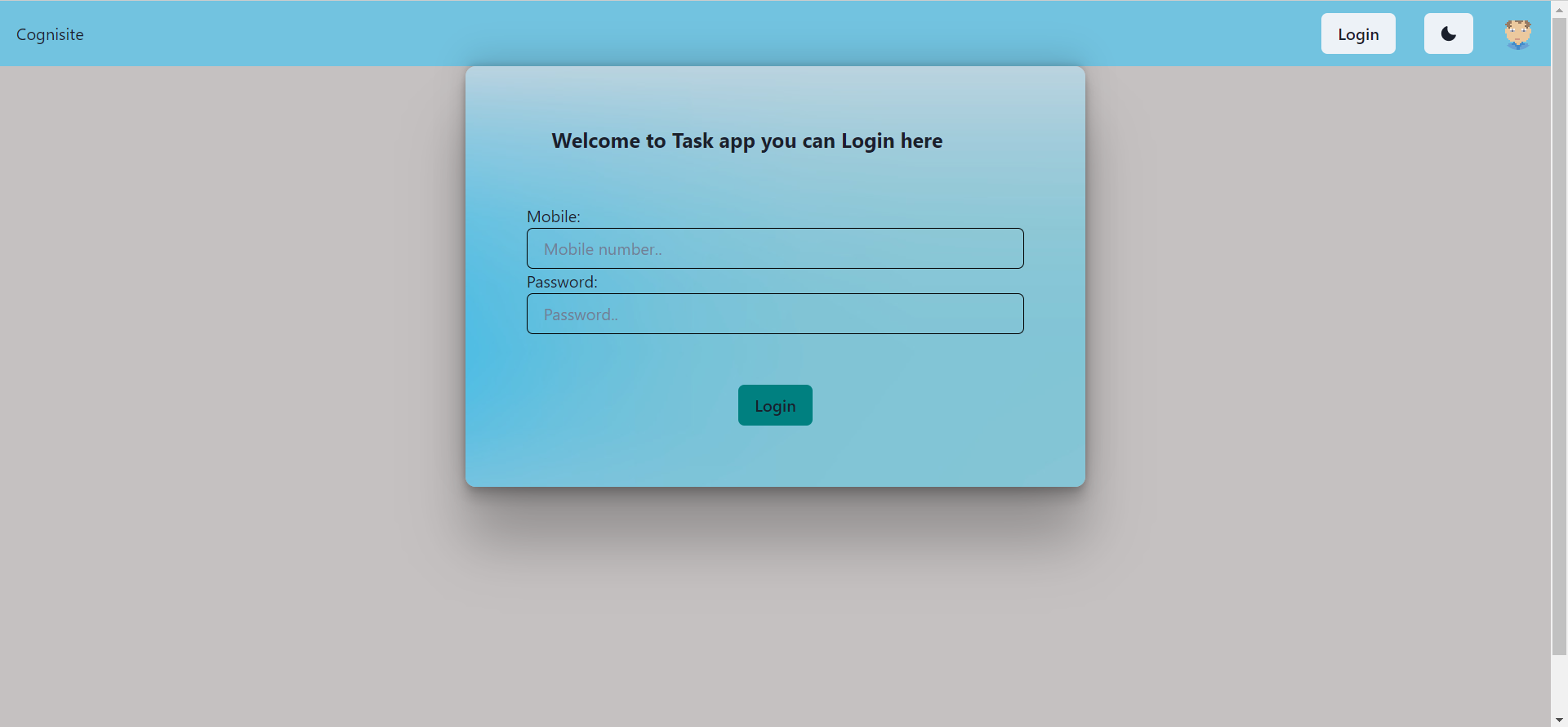 GitHub - sainRaghuveer/cognisite-assignment: This is a React ...