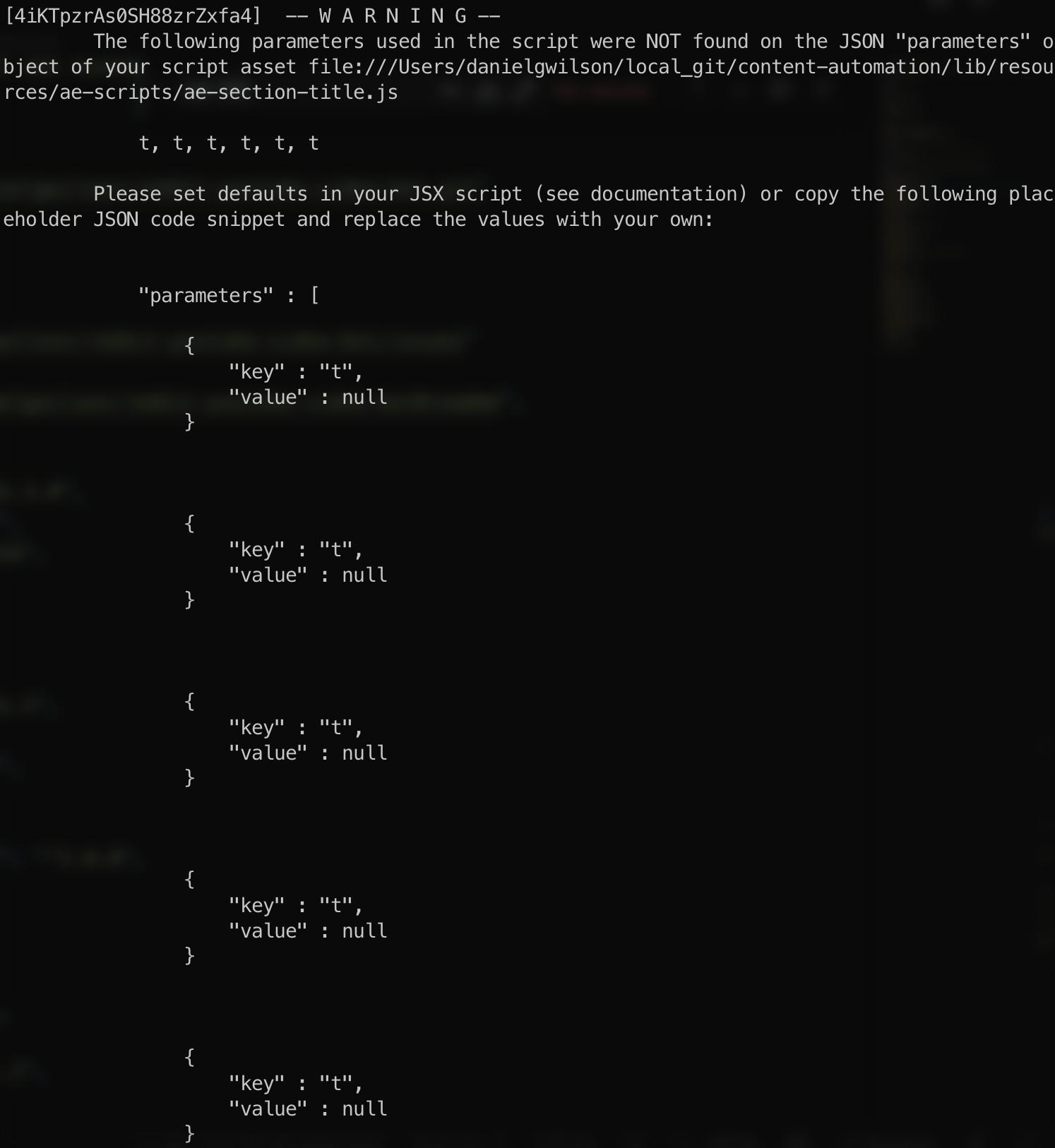 Including parameters requires explicitly defining 't' to avoid warning · Issue #757 · inlife ...