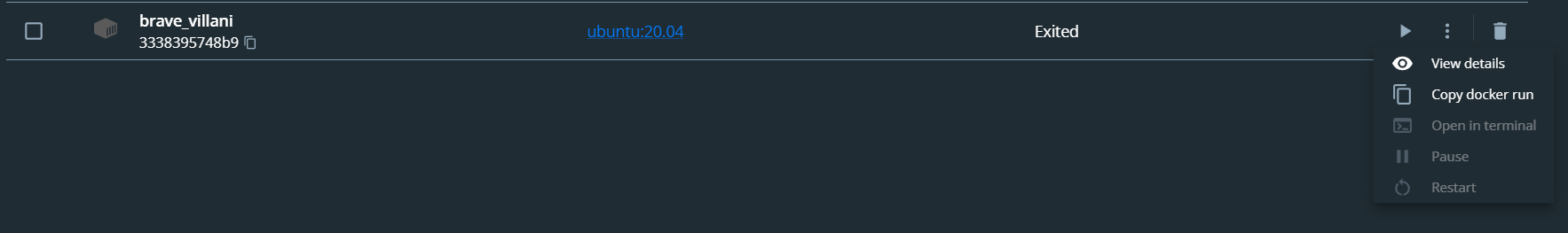 4.15.0 Unable to start or stop containers from GUI (CLI is okay ...