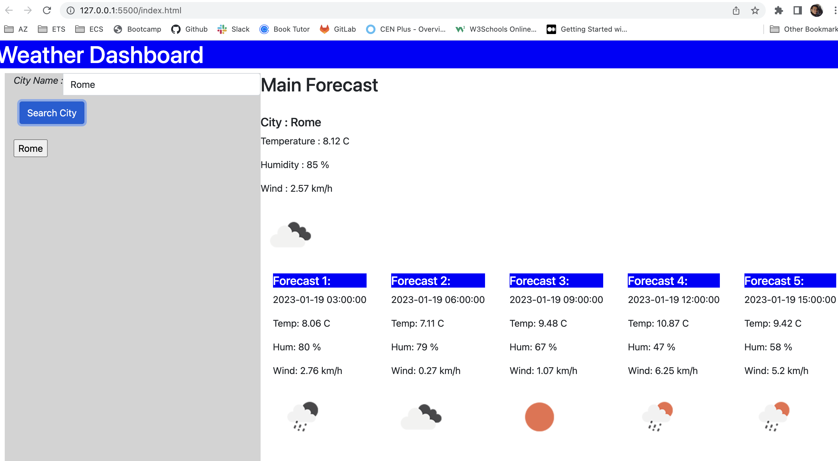 GitHub - MonteonFrank/Franks-Crazy-Weather-Dashboard-: Weather Dashboard to show the forecast ...