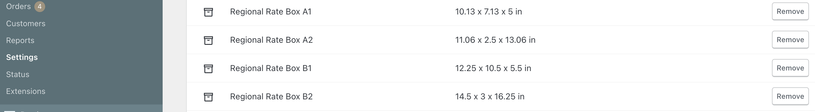 Regional boxes (A1, A2, B1, B2) have been discontinued by USPS. · Issue #2627 · Automattic ...