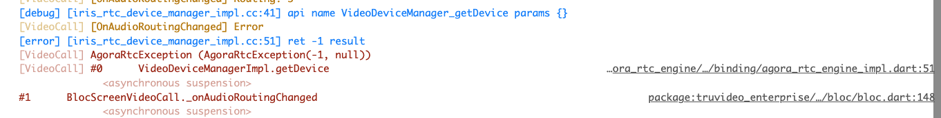 Audio And Video Device Manager Errors · Issue 787 · Agoraio Extensionsagora Flutter Sdk · Github