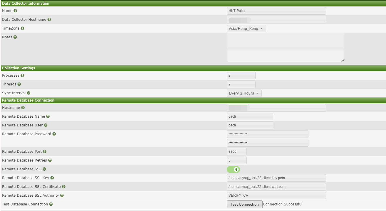 When enable ssl on the remote poller the remote poller will be ...
