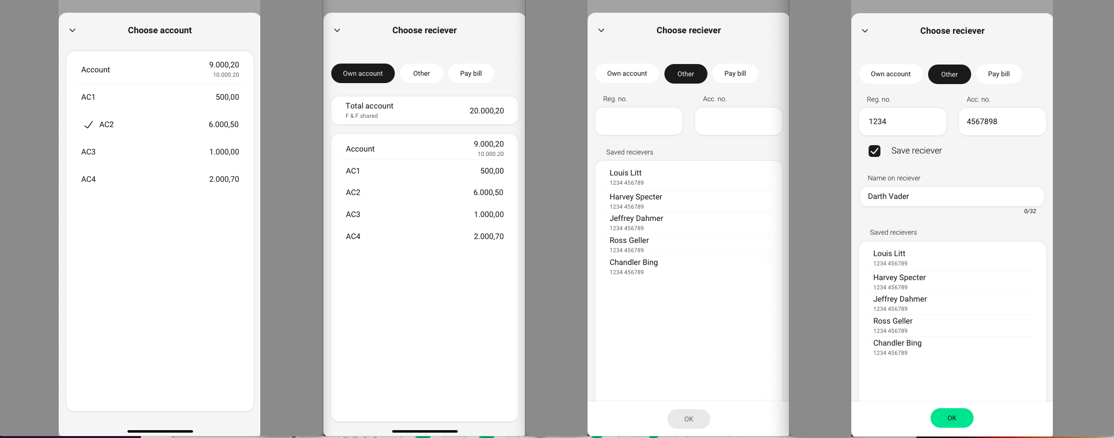 [Enhancement] Add choose account and choose receiver · Issue #2557 · kirbydesign/designsystem ...