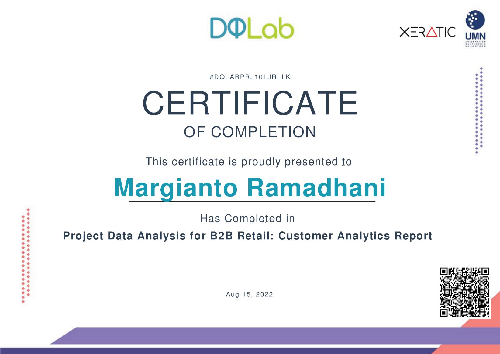 GitHub - margiantoramadhani/Certificate_SQL_DQLab: Certificate SQL by DQLab