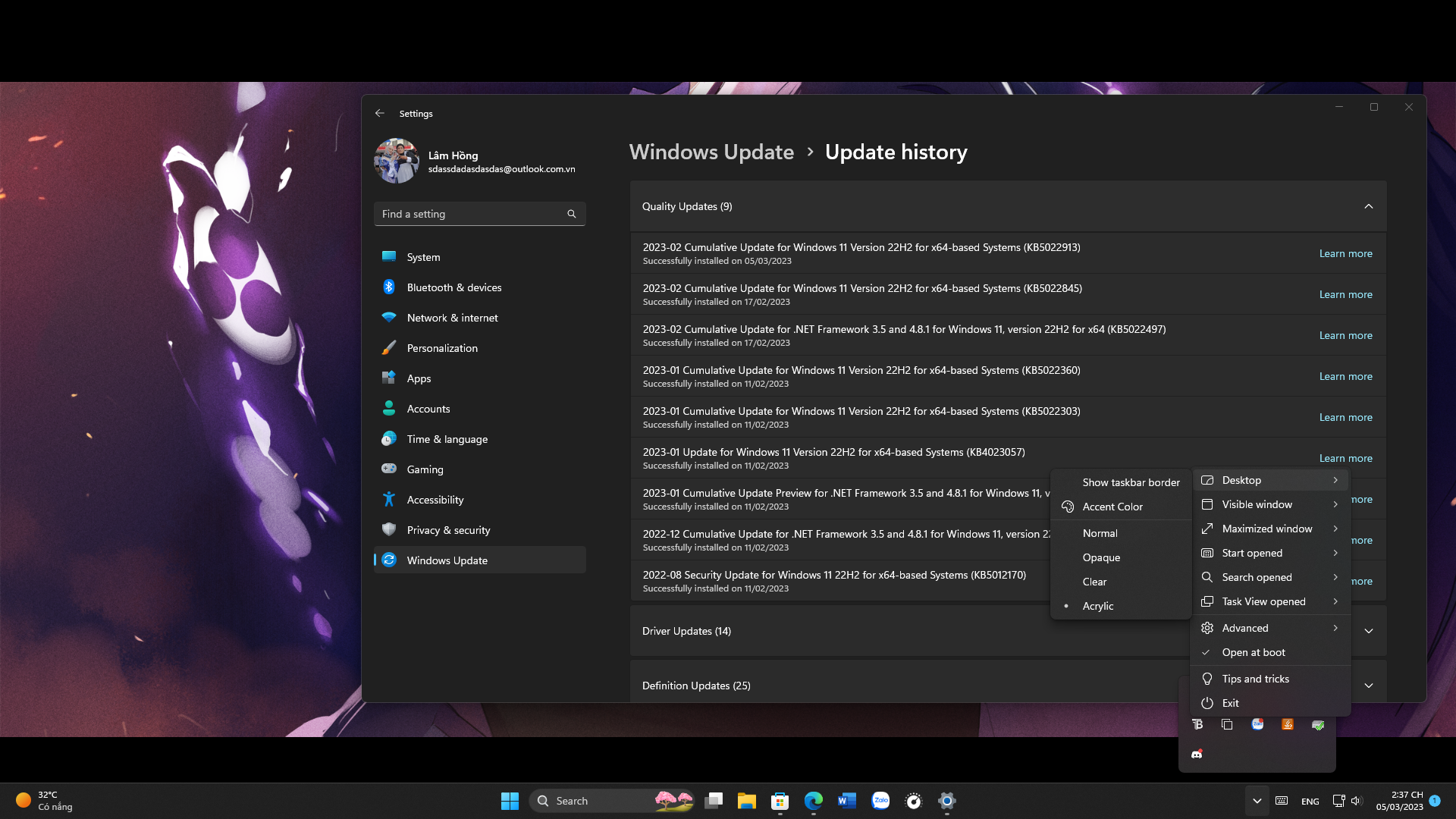 [Bug]: TranslucentTB Not Working After 03/2022 Update Windows 11 · Issue #759 · TranslucentTB ...