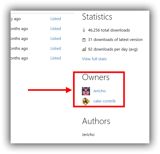 How to get the list of owners of a given package on nuget.org · Issue #5647 · NuGet/NuGetGallery ...
