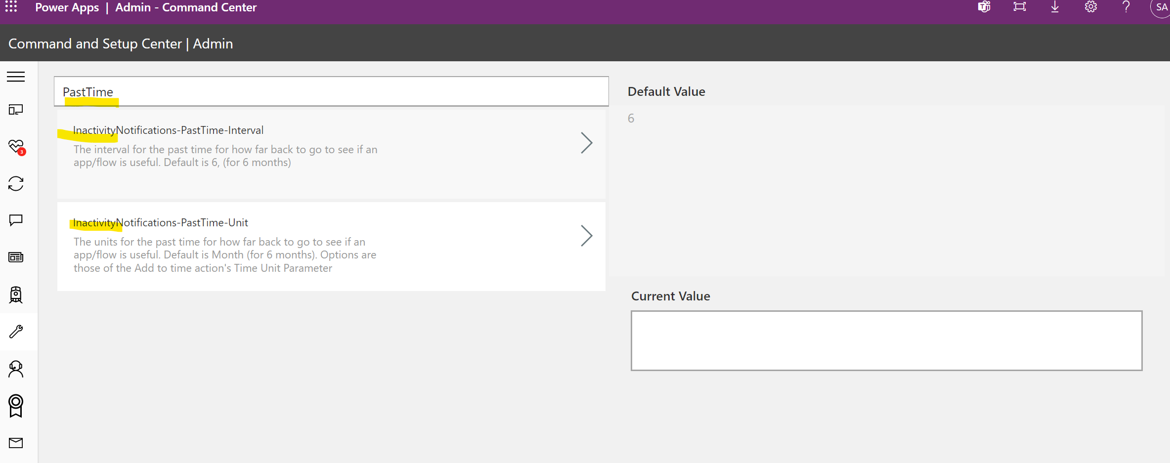 Three compliance related environment variable not visible in Admin command center App · Issue ...