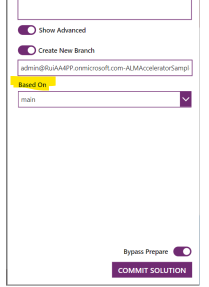 [ALM Accelerator - QUESTION] QUESTION - Experiencing error while committing from ALM accelerator ...