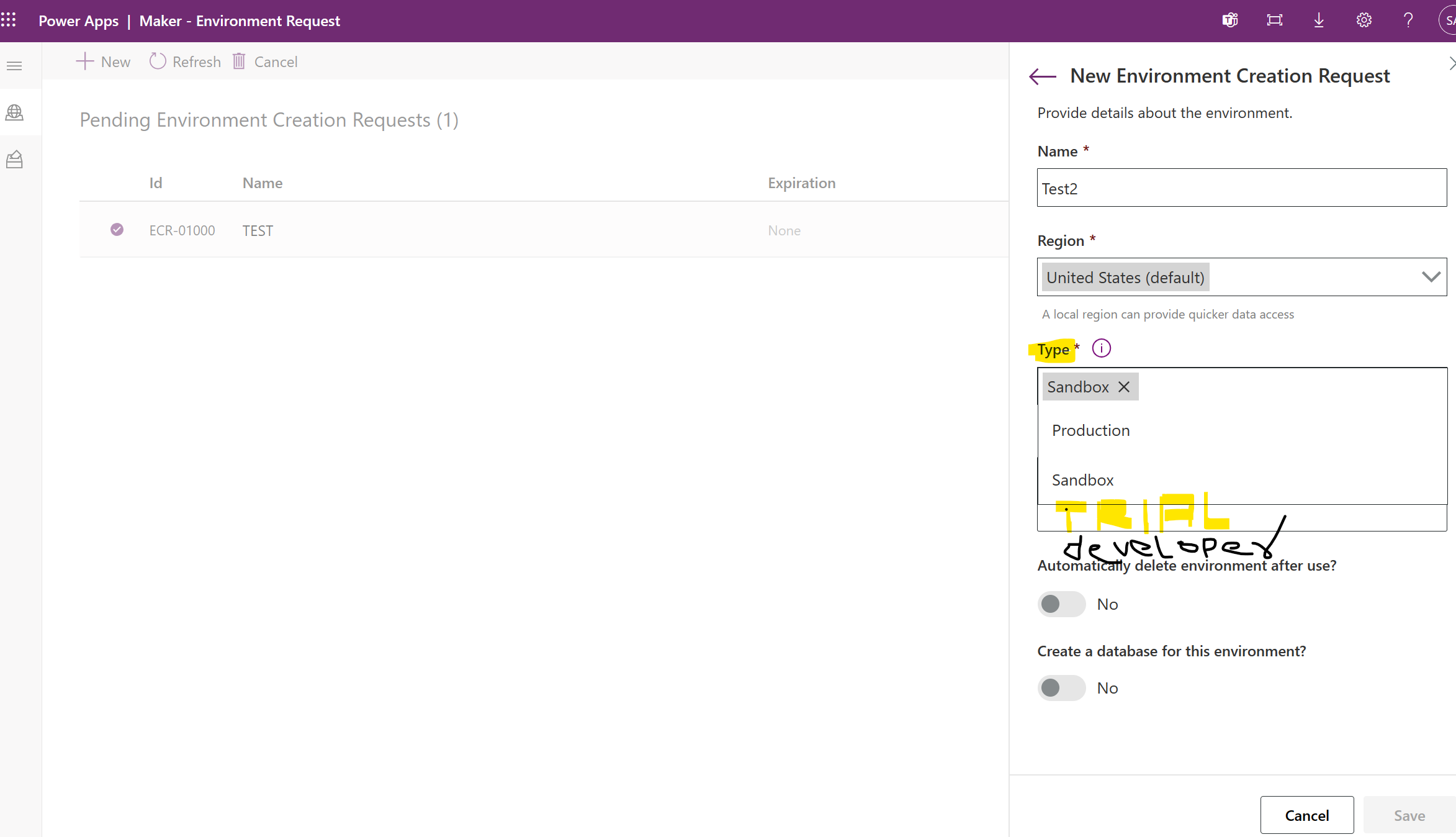 [CoE Starter Kit - Feature]: More options on Environment Creation Maker APP · Issue #4946 ...