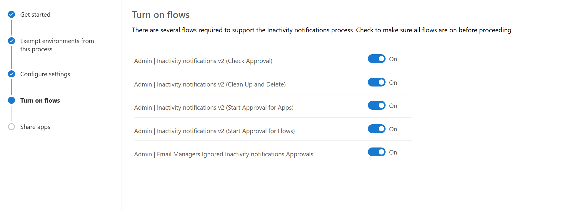 [CoE Starter Kit - BUG] Inactivity Setup Wizard does not save the exemption value in Power ...