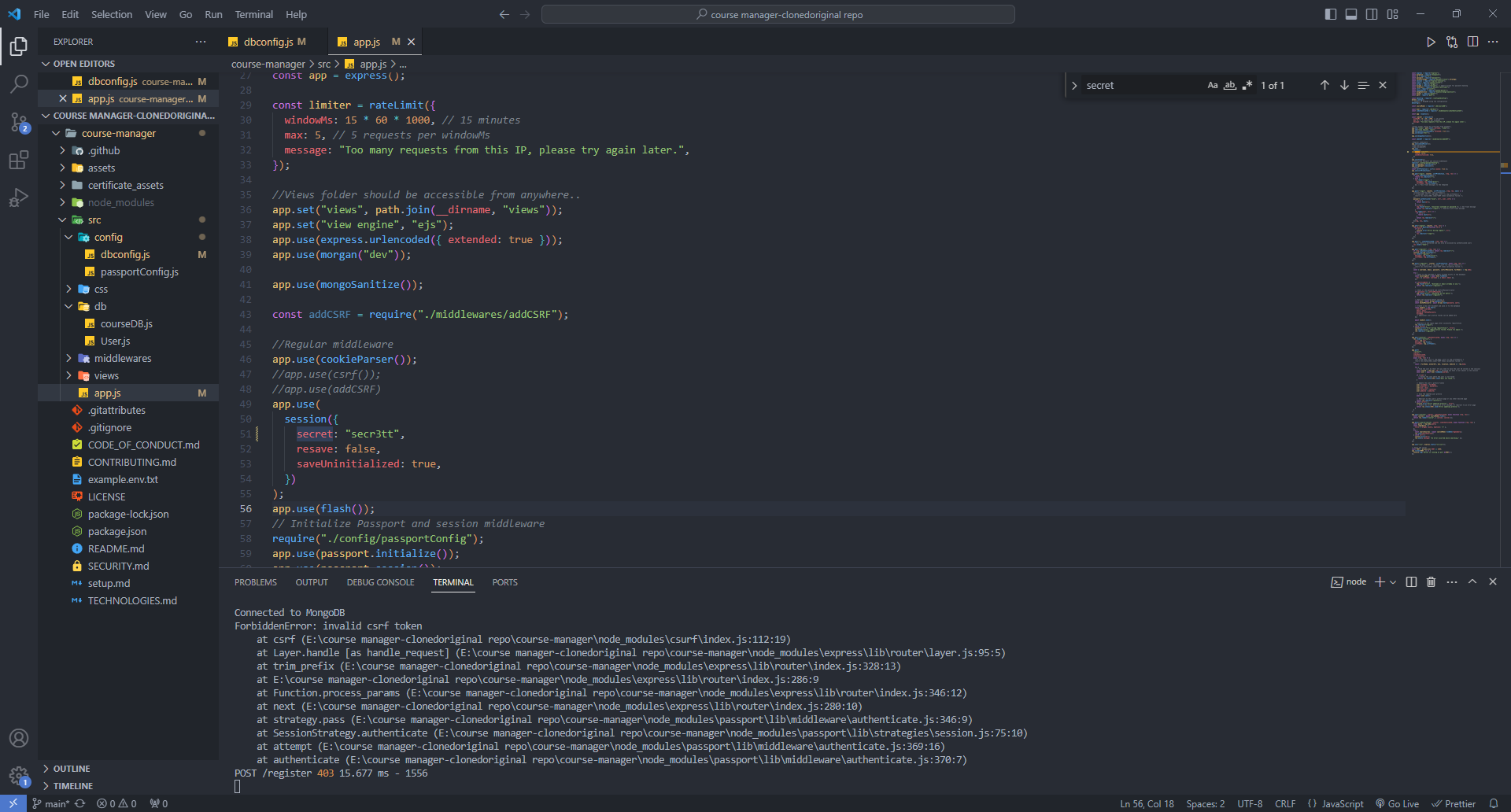 Organizing Backend files · Issue #32 · Artlfmj/course-manager · GitHub
