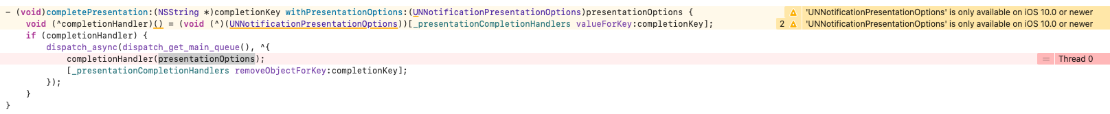 4.1.2 iOS - completionHandler crash · Issue #787 · wix/react-native-notifications · GitHub