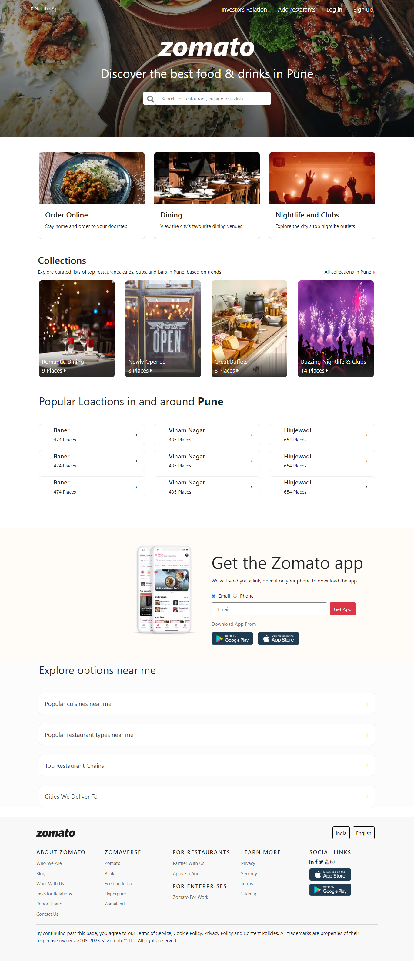 Github Snehaljadhav17420zomatoclone Zomato Clone Using Html Css