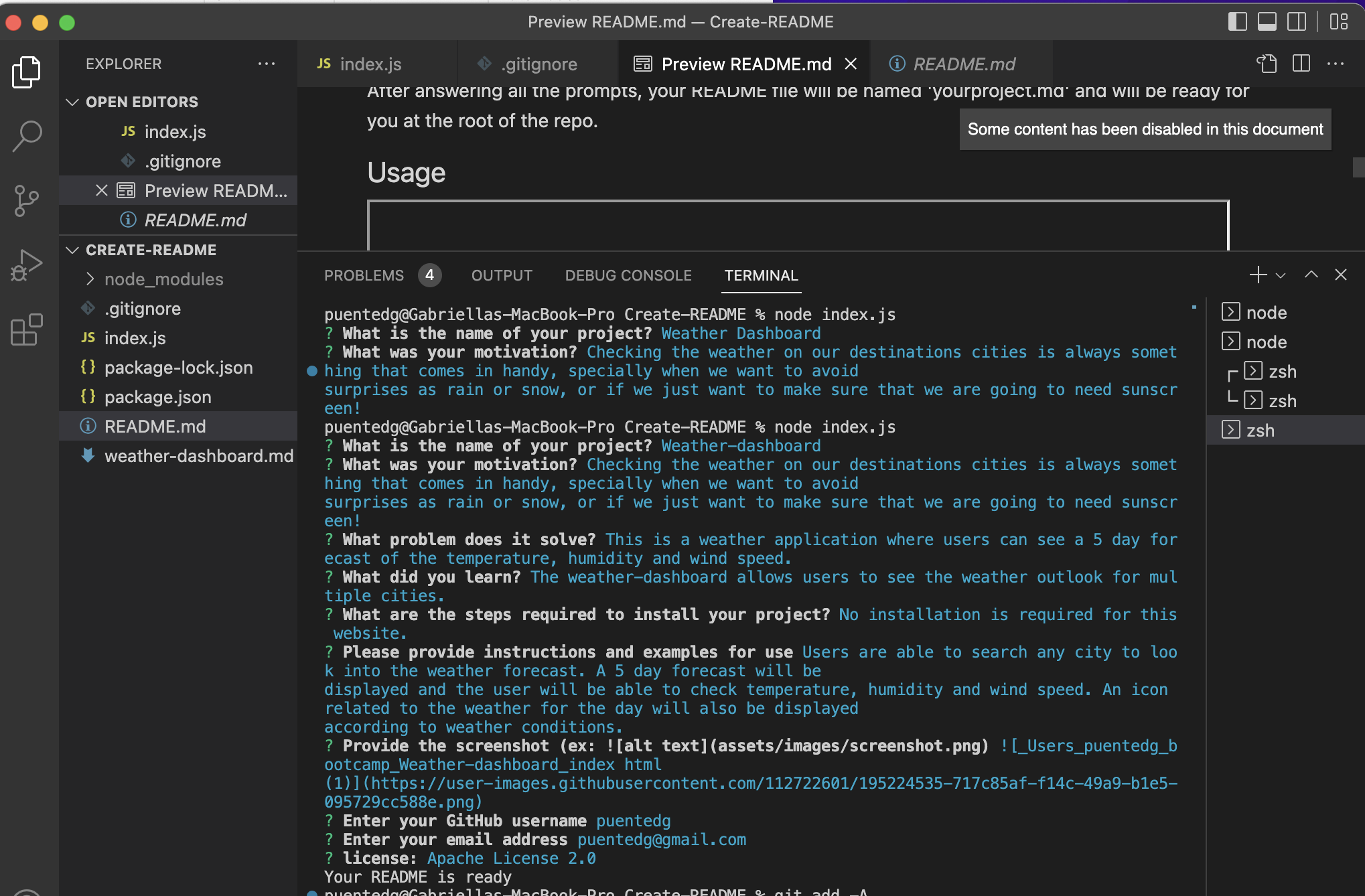 GitHub - puentedg/Create-README: Creates README.md file on command line