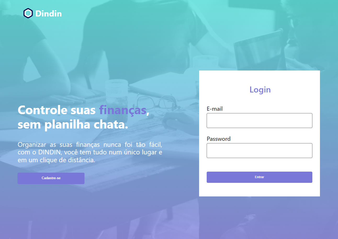 GitHub - guilhermeabraao/Dindin-Controle-de-financas