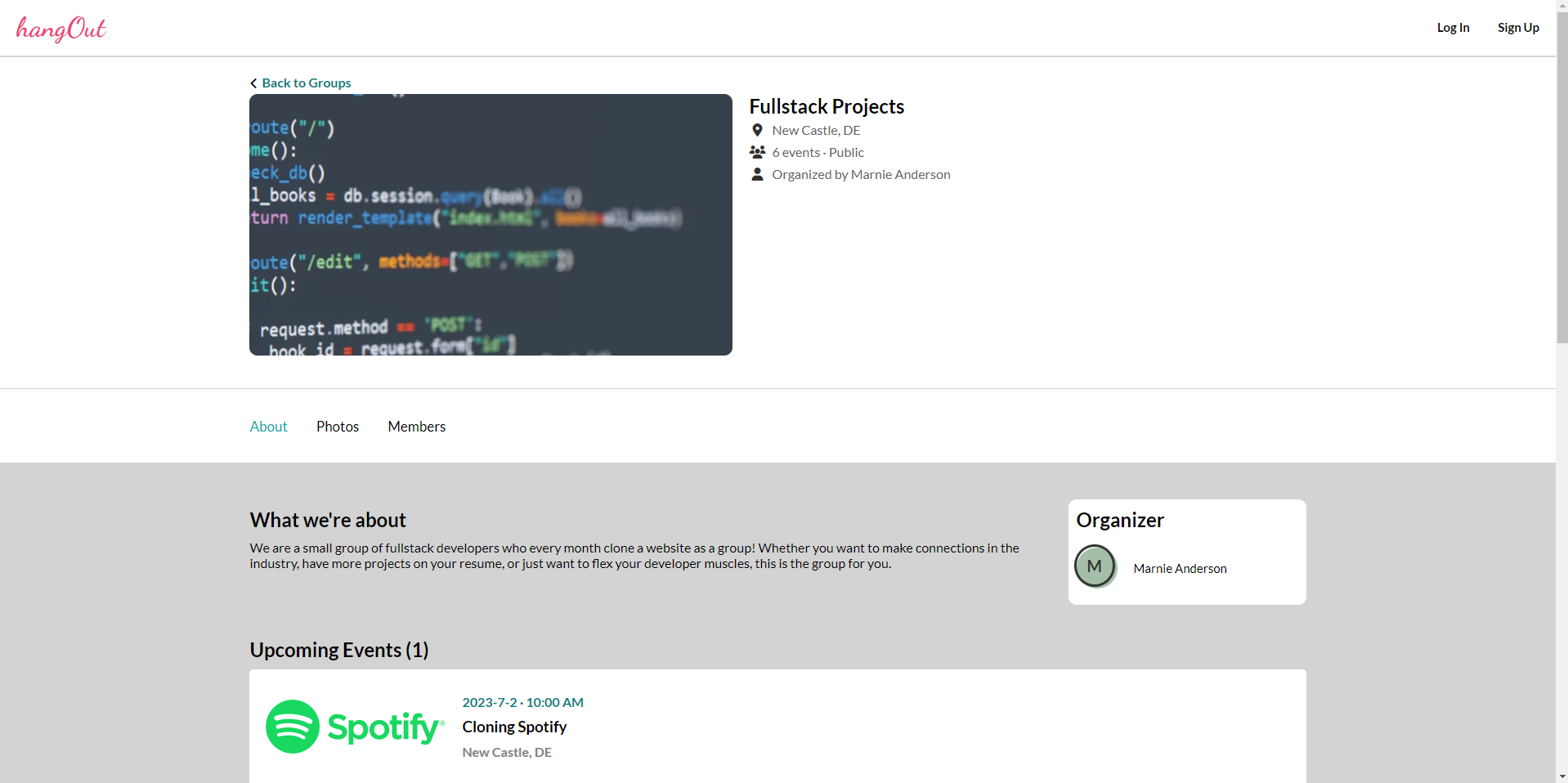 GitHub - JohnTimothyCruz/Hangout