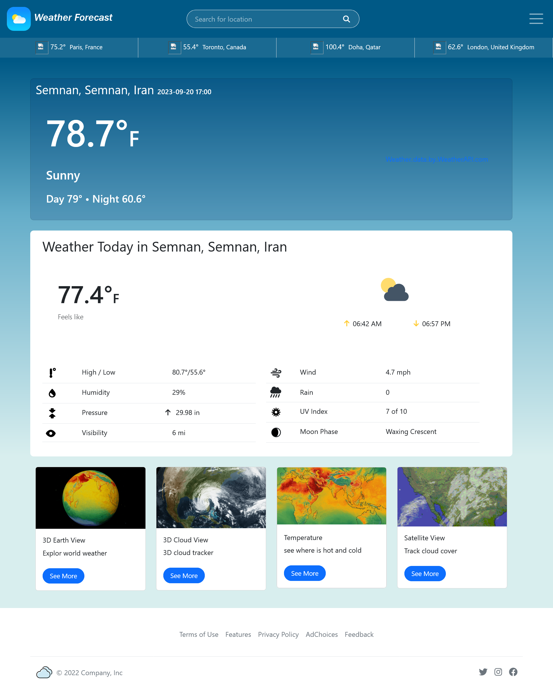 GitHub - Alaleh-Mohseni/weather-app: Weather forecast app with weather api using user's location ...