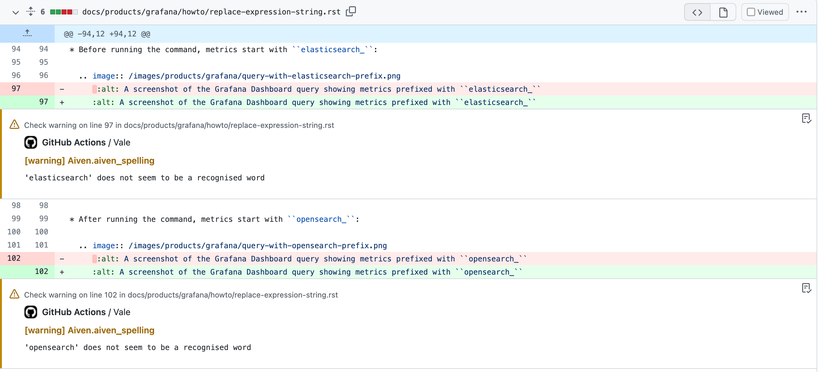 Vale is complaining about elasticsearch name in image path · Issue #1235 · aiven/devportal · GitHub