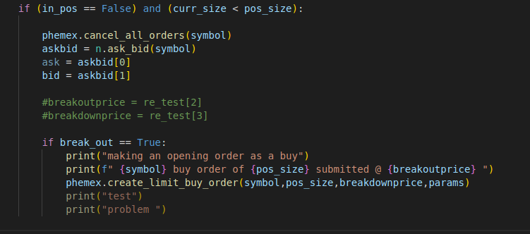 Code Unreachable After Create Limit Buy Order And Create Limit Sell Order · Issue 15461 · Ccxt