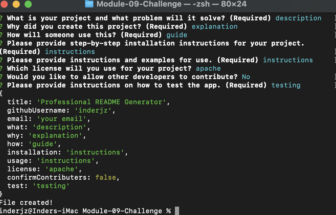 GitHub - inderjz/module-9-readme-generator-