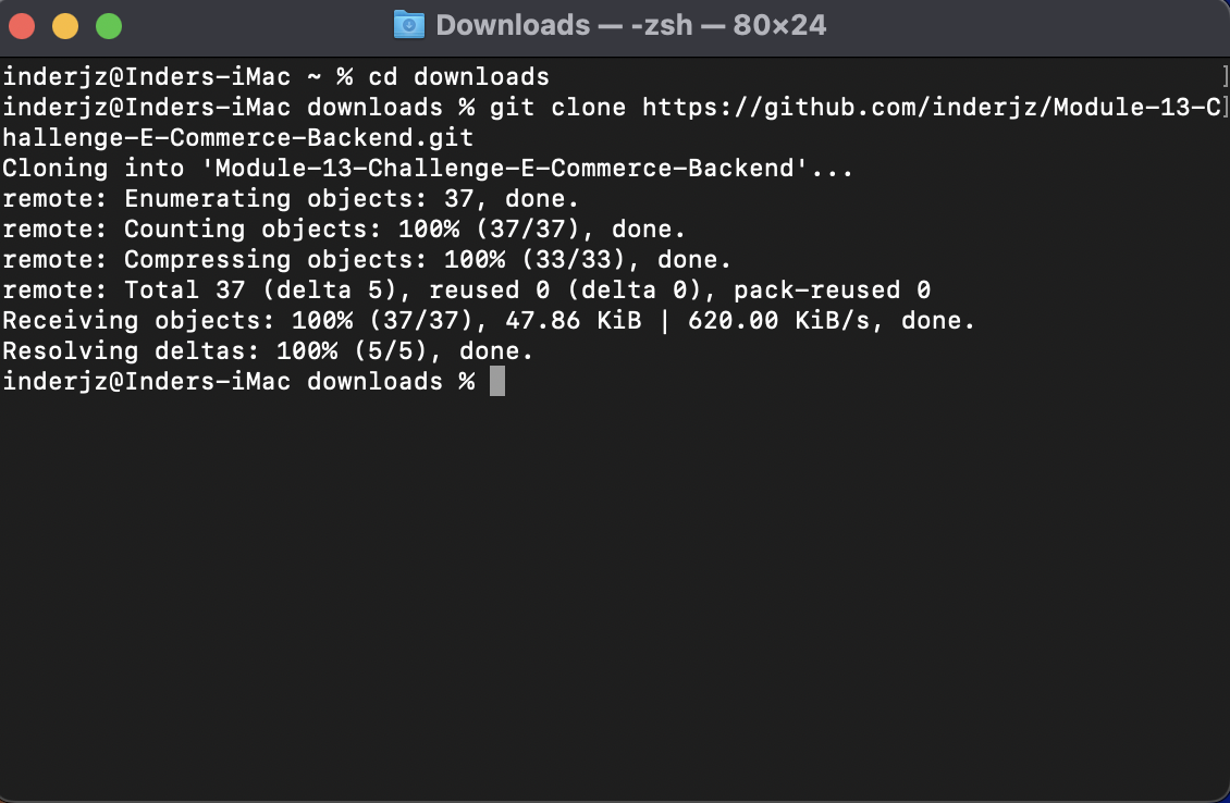 GitHub - inderjz/Module-13-Challenge-E-Commerce-Backend