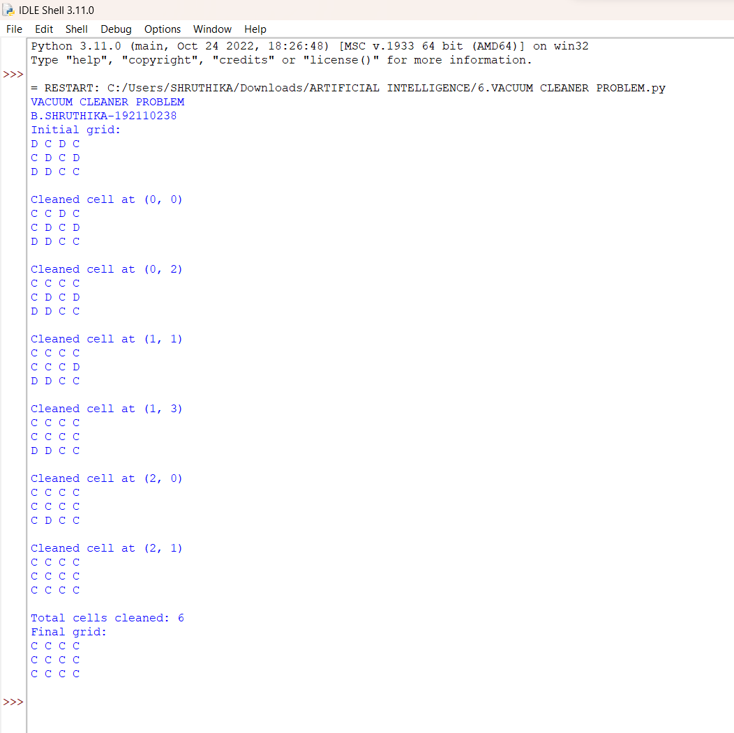 GitHub - Shruthika1511/CSA1779: ARTIFICIAL INTELLIGENCE