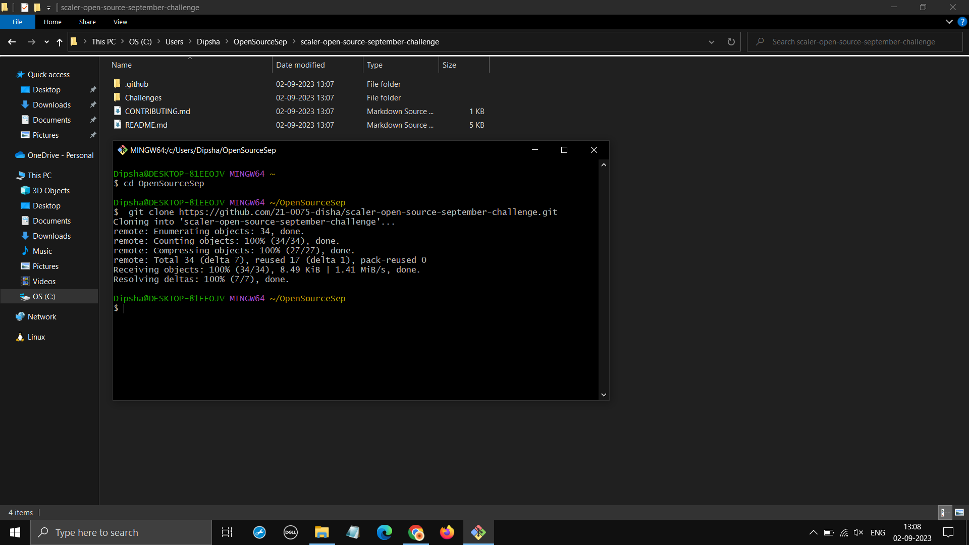 Challenge#1-Dipsha · Issue #5 · scaleracademy/scaler-open-source-september-challenge · GitHub