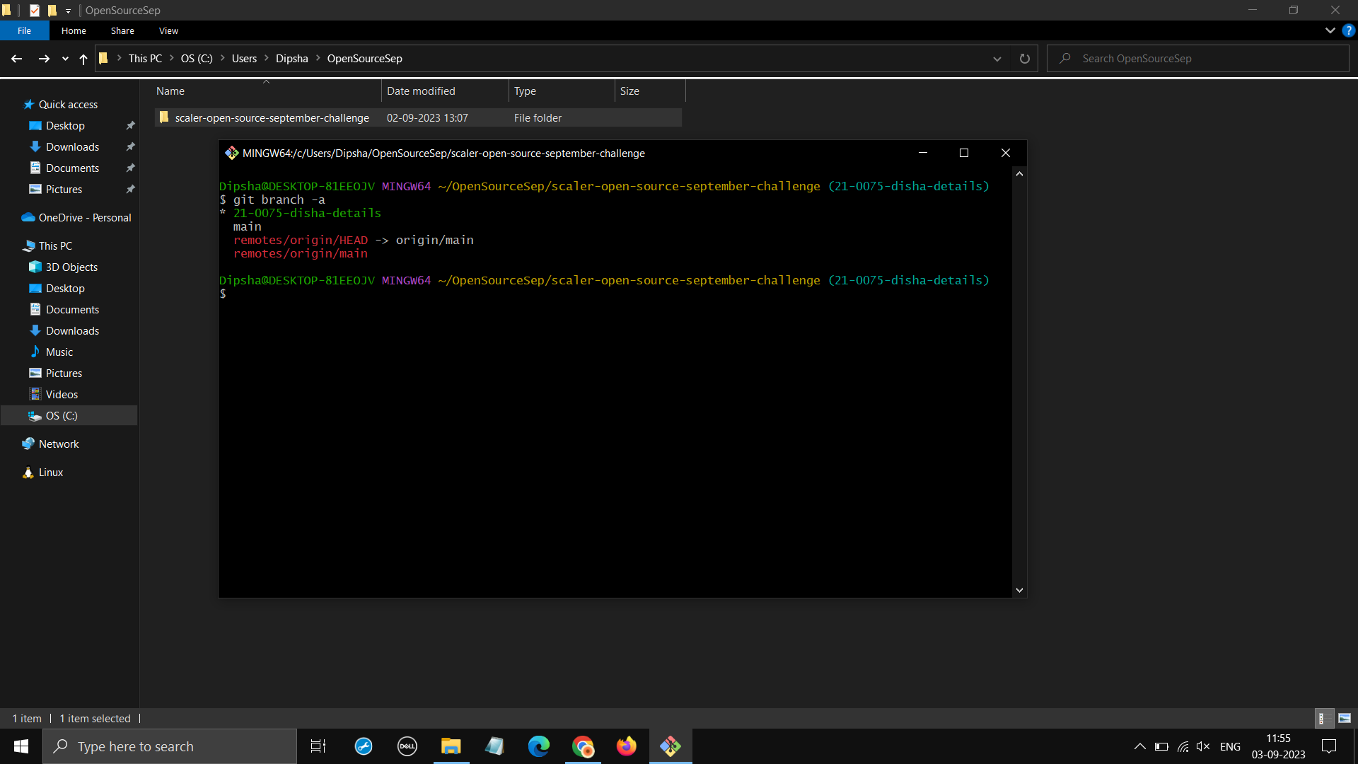 Challenge#1-Dipsha · Issue #5 · scaleracademy/scaler-open-source-september-challenge · GitHub