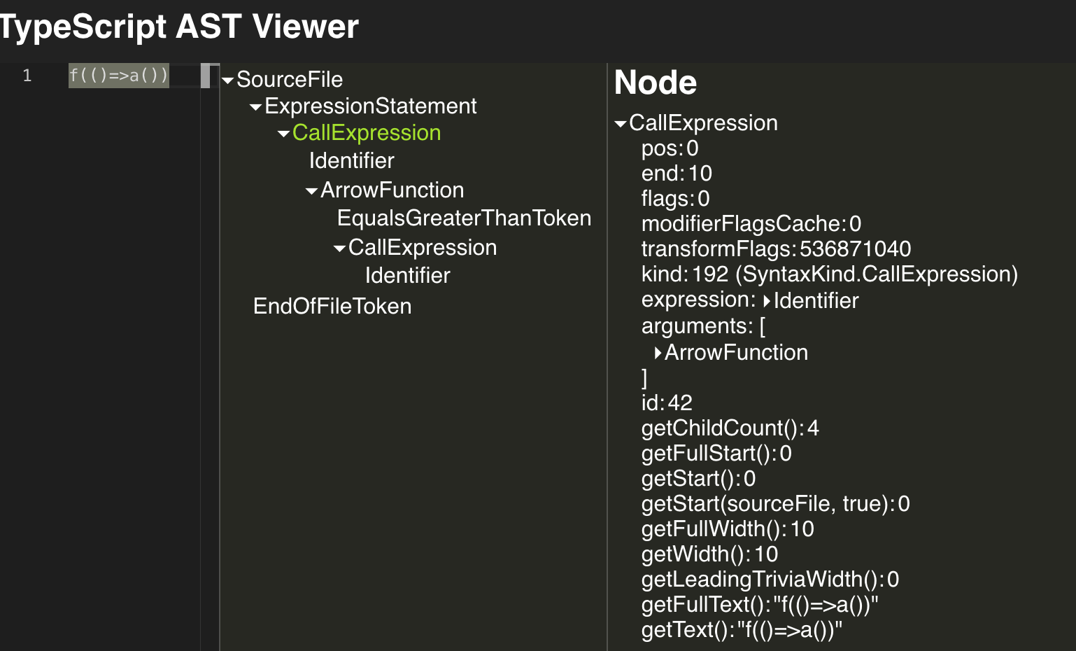 getDescendantStatements considers arrow inner expressions as statements · Issue #730 · dsherret ...