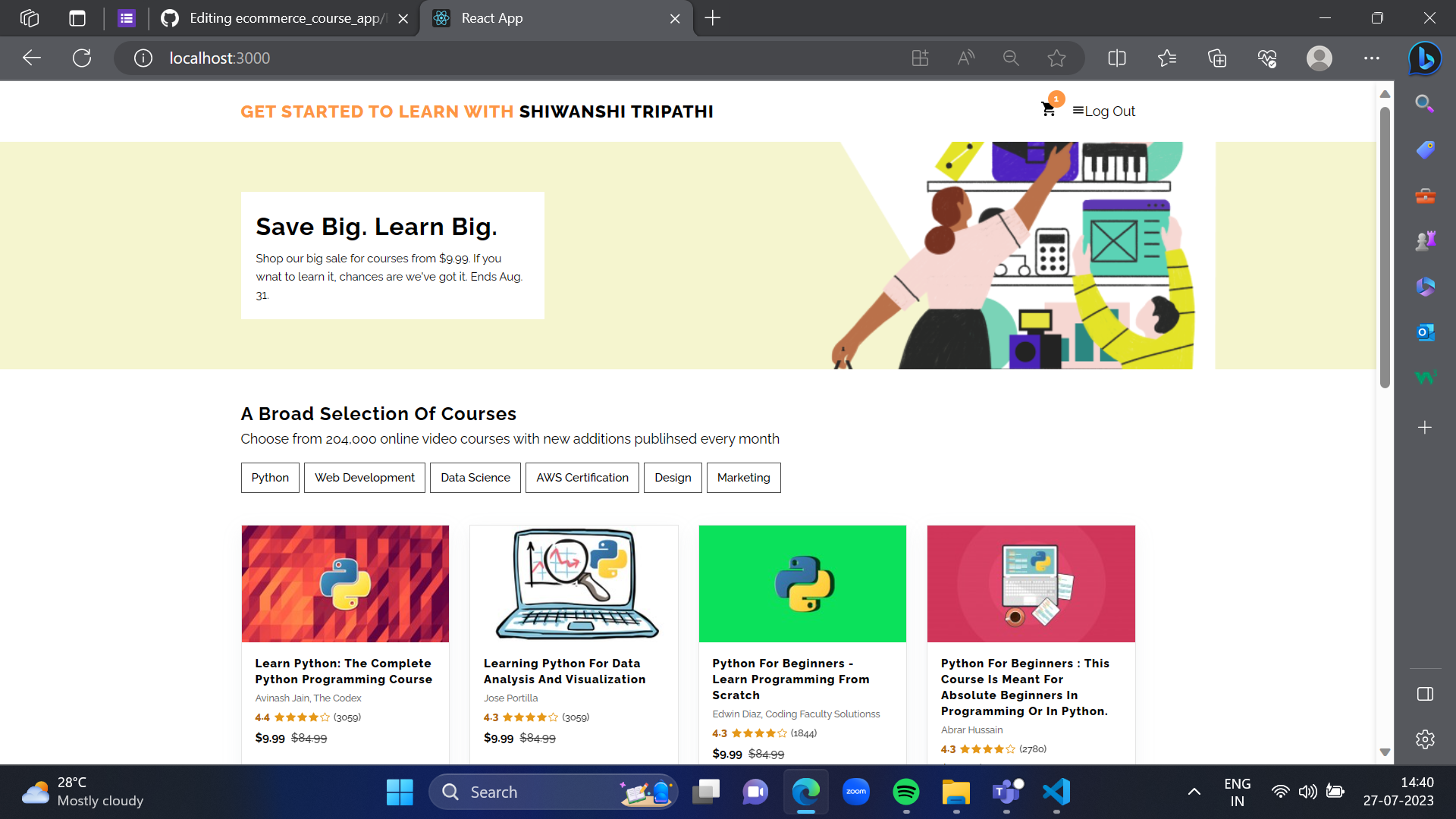 GitHub - TRIPATHISHIWANSHI/ecommerce_course_app