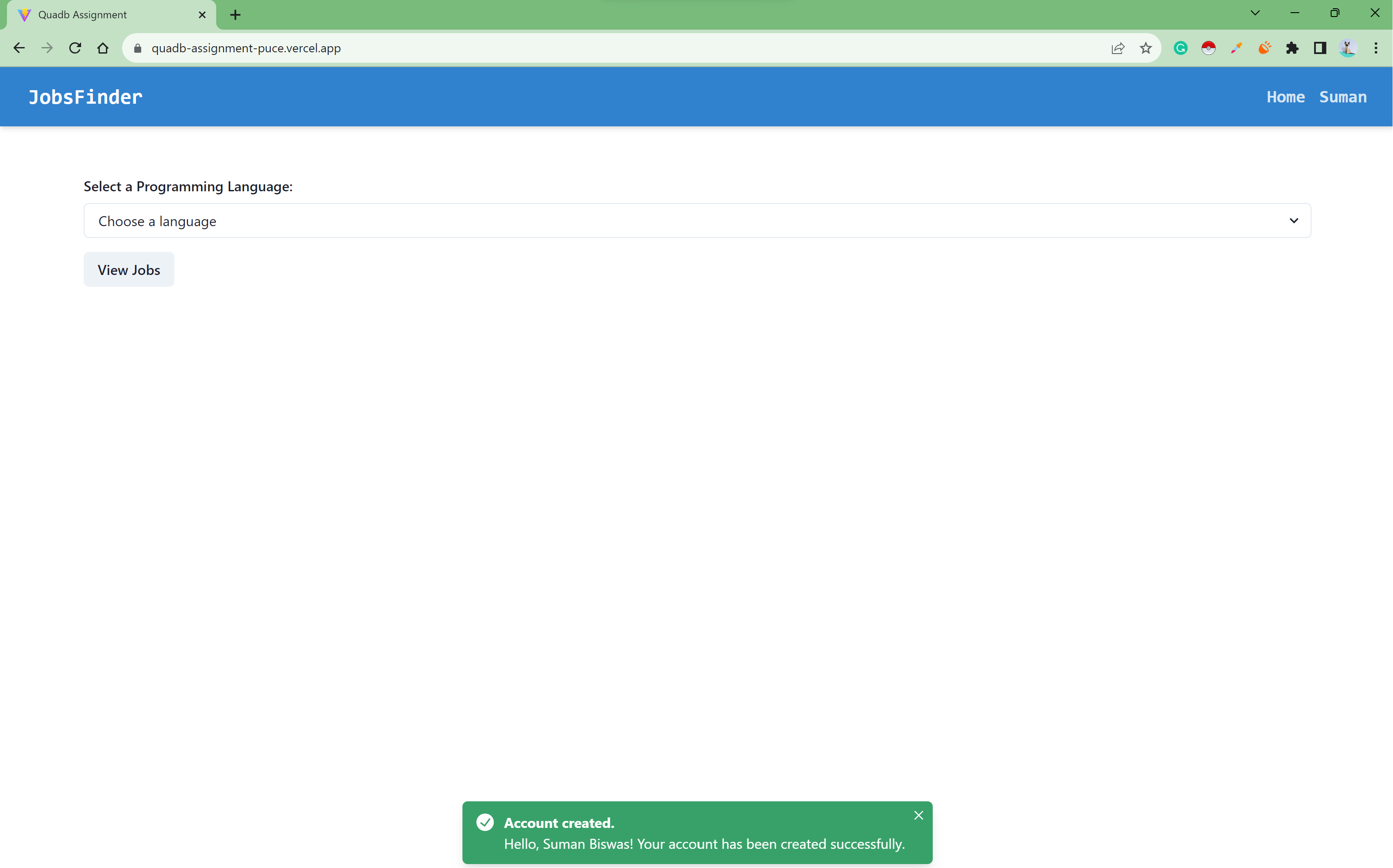GitHub - SumanBlswas/quadb_assignment: This is a Job finder portal ... GitHub - SumanBlswas/quadb_assignment: This is a Job finder portal ...