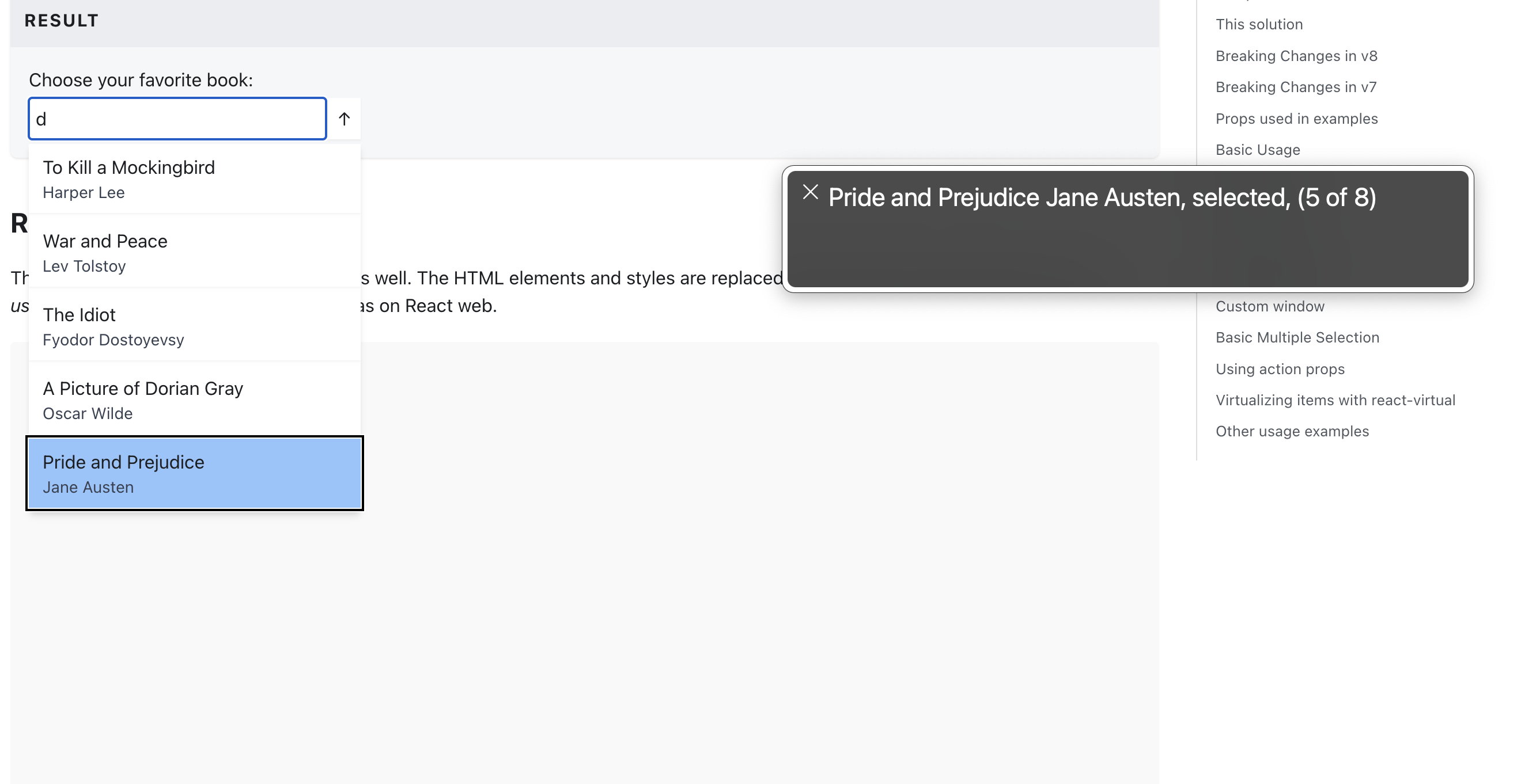 Examples Don T Work In Voiceover · Issue 1539 · Downshift Js Downshift · Github