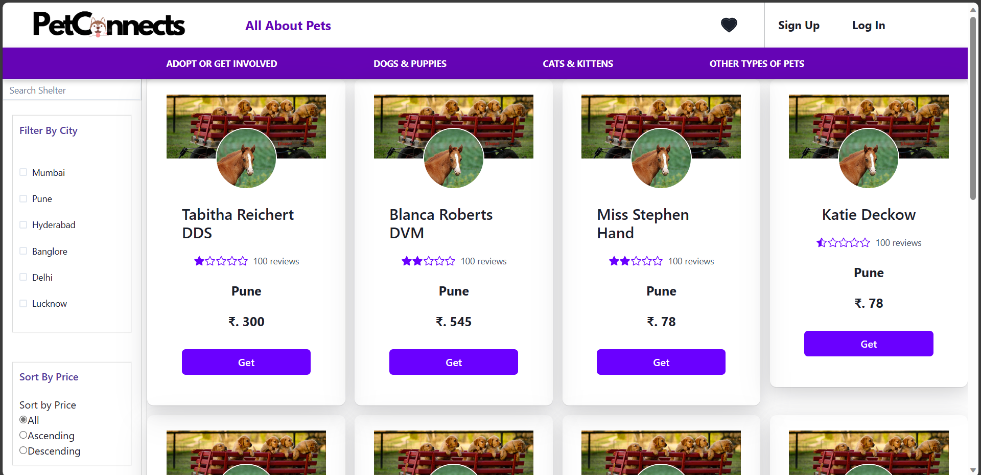 GitHub - AbhishekRaskar/PetFinder.com_Clone: At Pet Connects, we're driven by our deep love and ...
