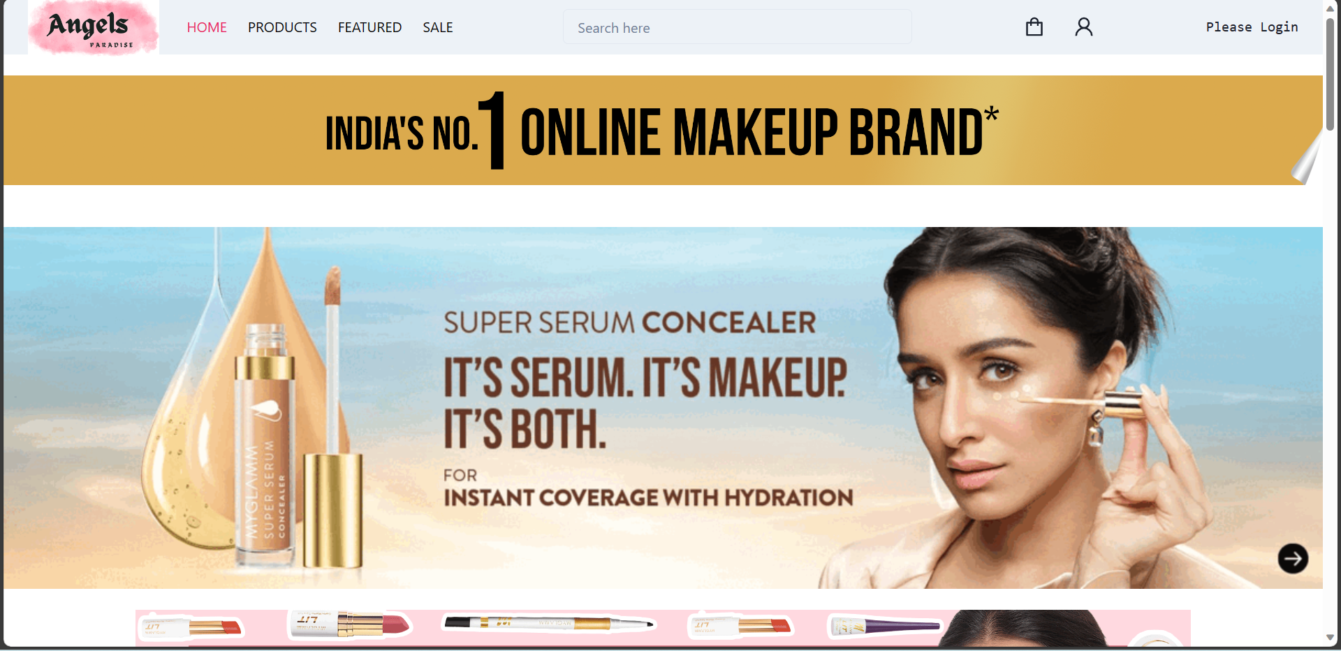 GitHub - AbhishekRaskar/MyGlamm.com_Clone: The Angels Paradise is an online Ecommerce Website ...