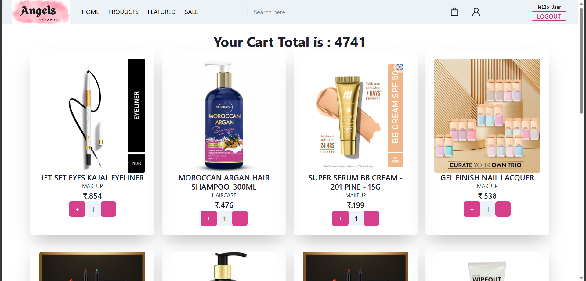 GitHub - AbhishekRaskar/MyGlamm.com_Clone: The Angels Paradise is an online Ecommerce Website ...