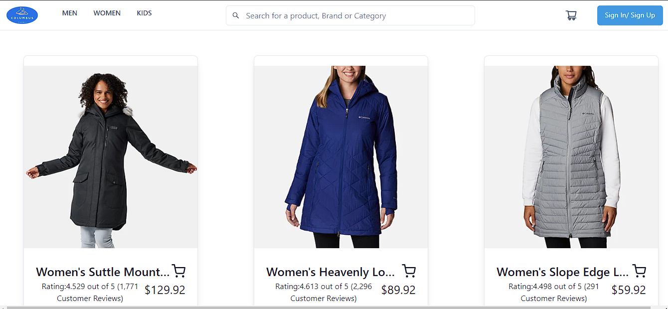 GitHub - Omkanta/Columbus-Clothes: Columbus Clothes is E-commerce ...