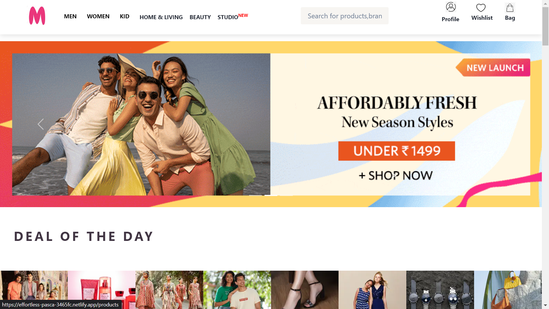 GitHub - Tathagat017/Manyata_Clone: A clone of Myntra website