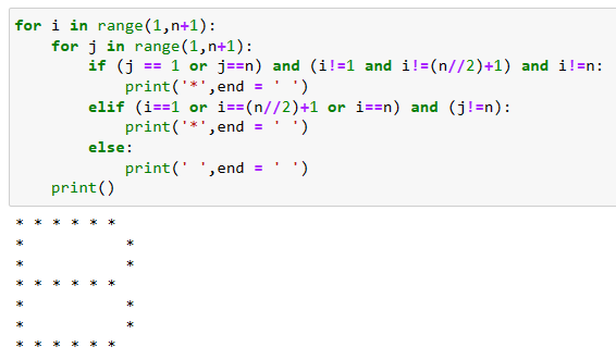 Github Yasmeenustadpythonstarpatternprinting Utilized Python Code To Generate Various