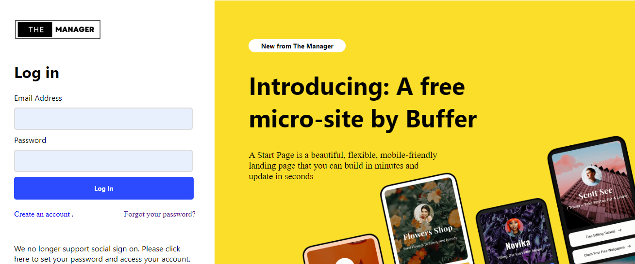 GitHub - DhaanuI/The-Manager: An individual clone project of Buffer.com, a frontend project ...