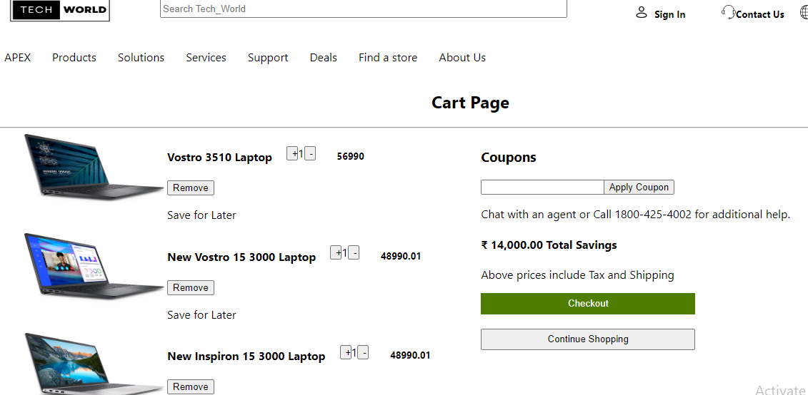 GitHub - DhaanuI/Tech-World: An individual clone project of Dell.com which is a complete full ...