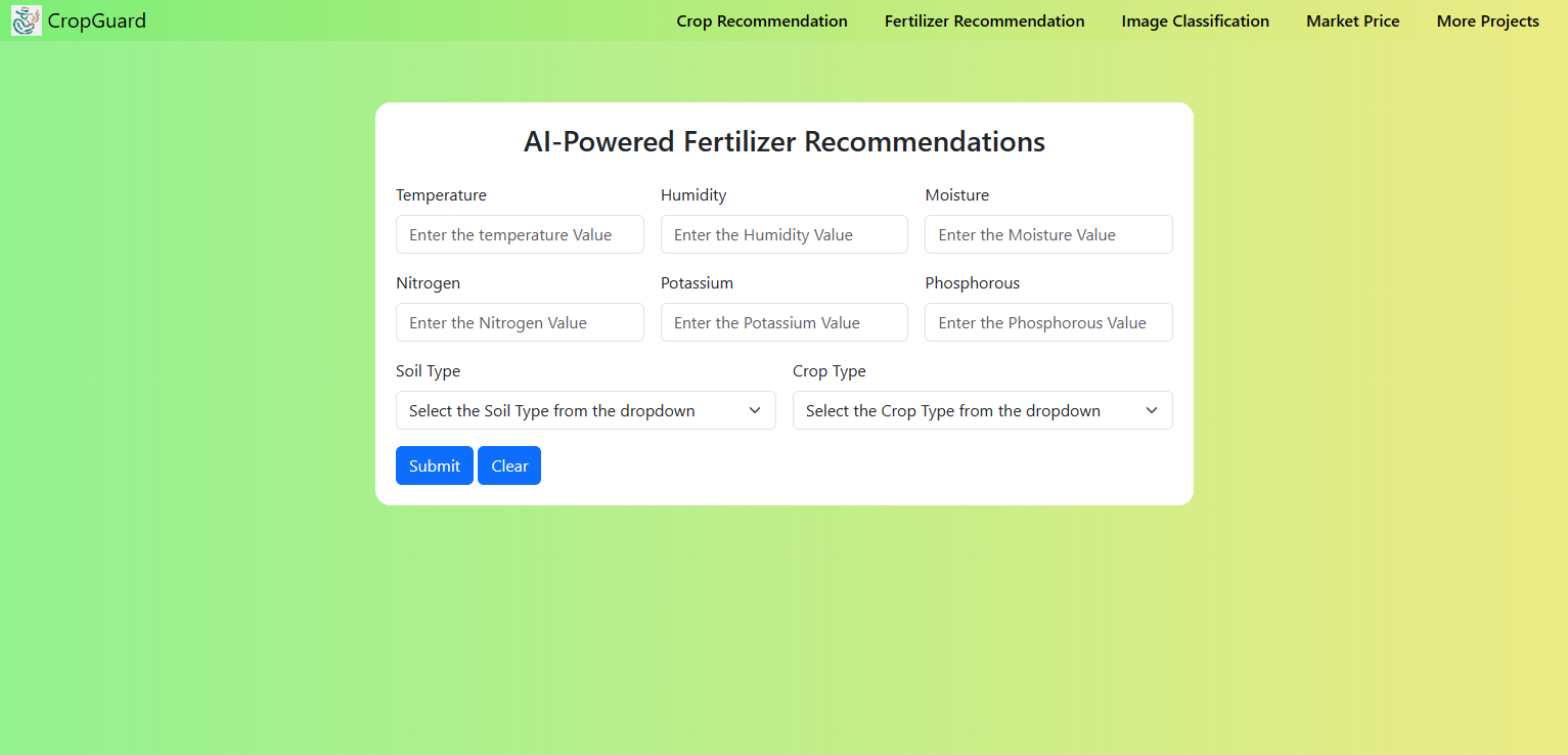 GitHub - 07Sada/Fertilizer-Recommendation