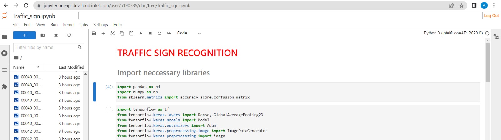 GitHub - Gayathri-raja/Trafficsignrecognition_IntelOneAPI