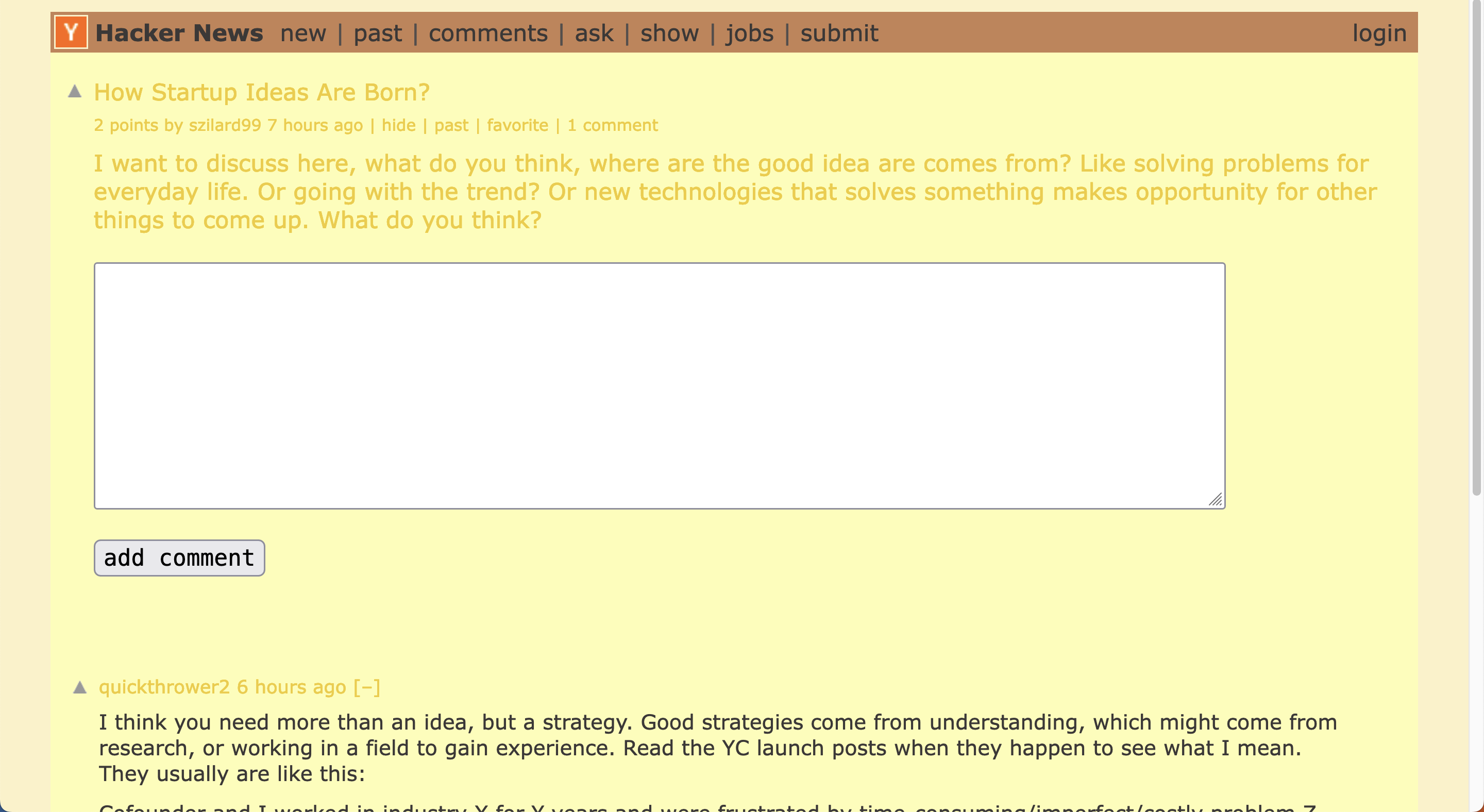 [Broken Website] The questions are hard to read on https://news.ycombinator.com (Gruvbox Light ...