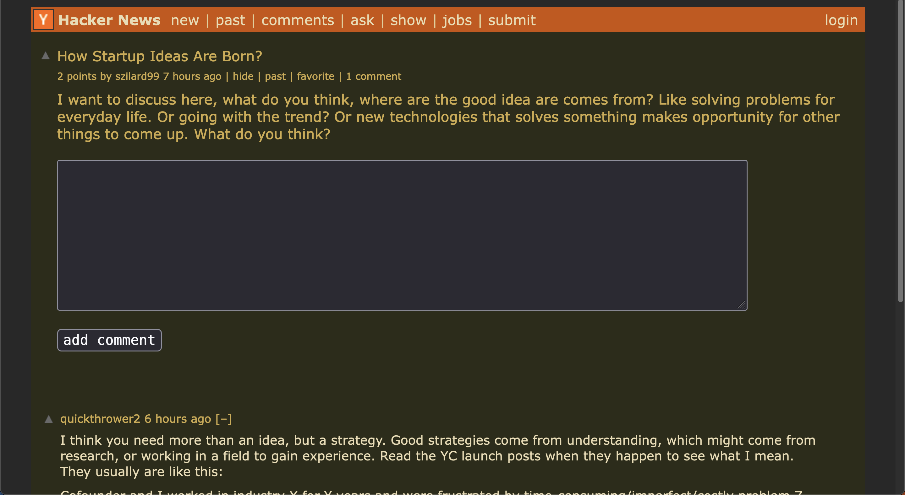 [Broken Website] The questions are hard to read on https://news.ycombinator.com (Gruvbox Light ...