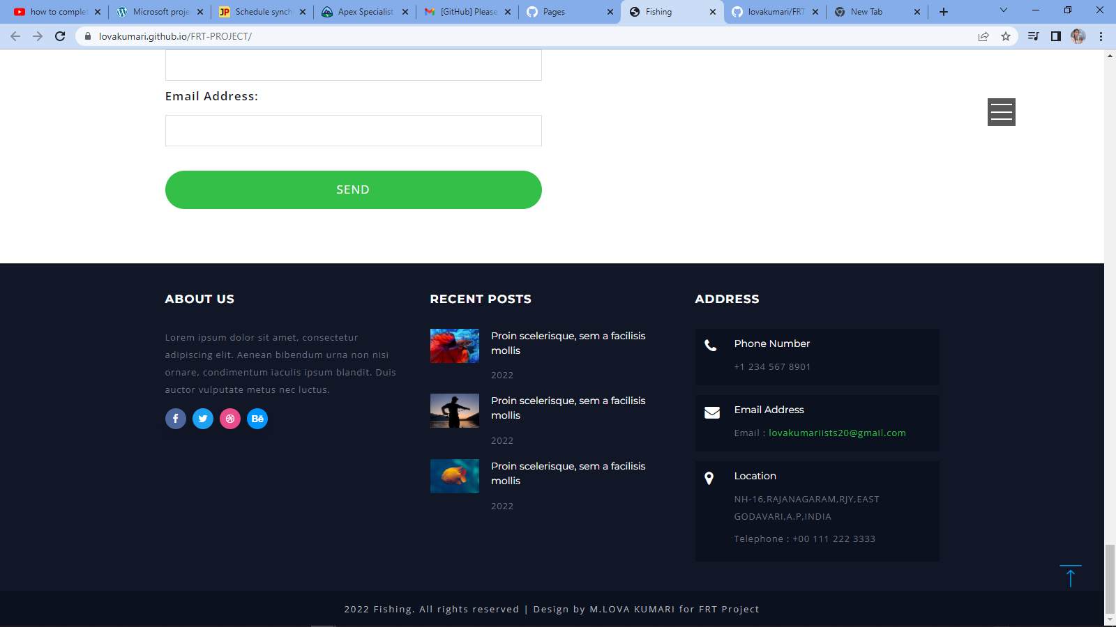 GitHub - lovakumari/FRT-PROJECT
