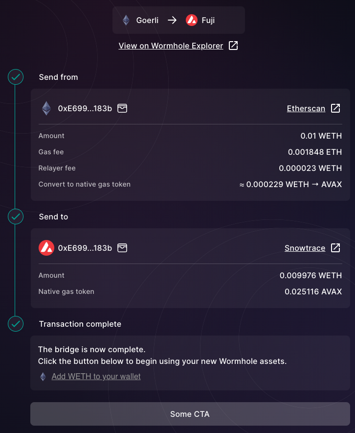 [QA] Native gas drop-off not deducted from the received amount · Issue #339 · wormhole ...