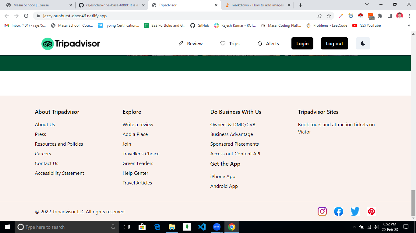 GitHub - rajeshdeo/tripadvisor: It is a travel platform. Travellers can ...