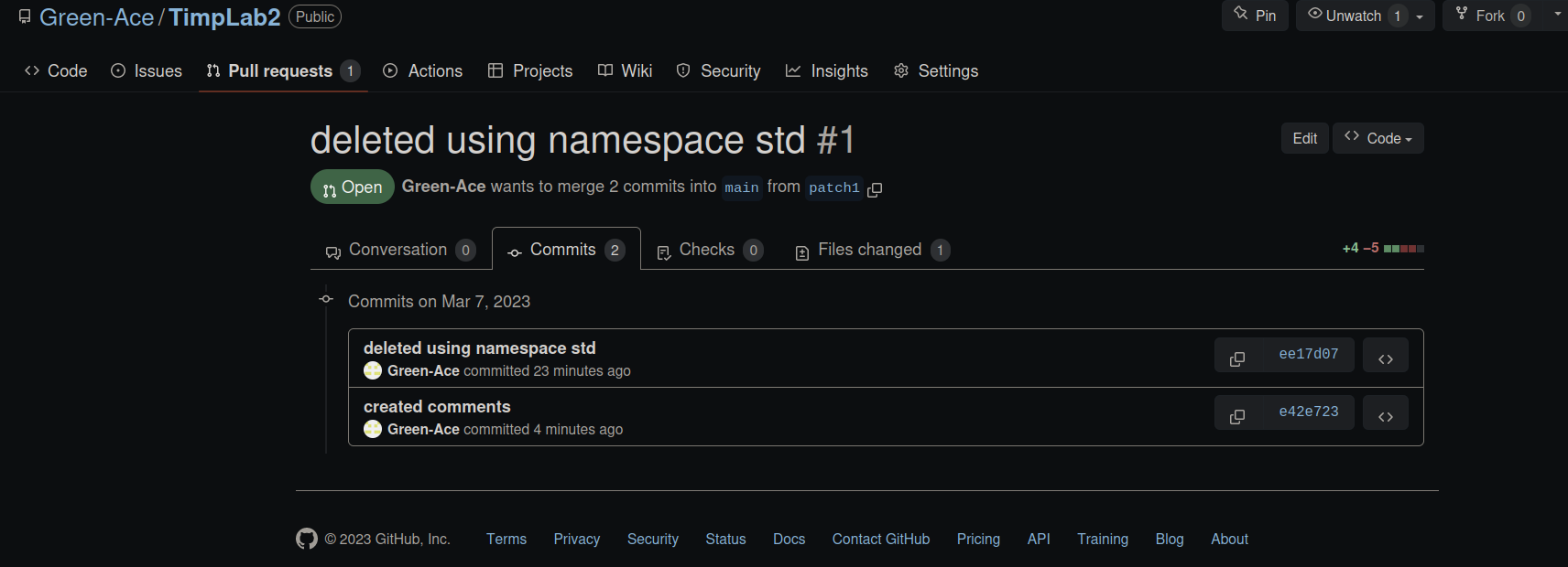 GitHub - Green-Ace/TimpLab2