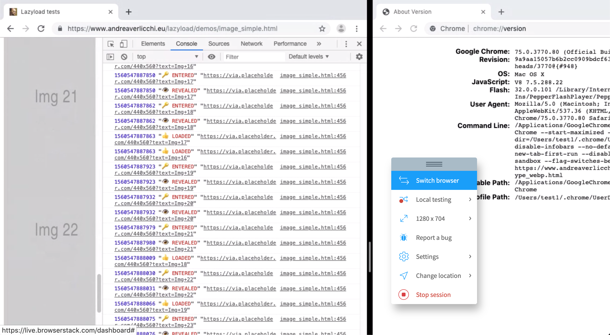 Issue with loading images on Chrome browser v 75.0.3770.80 (Official ...